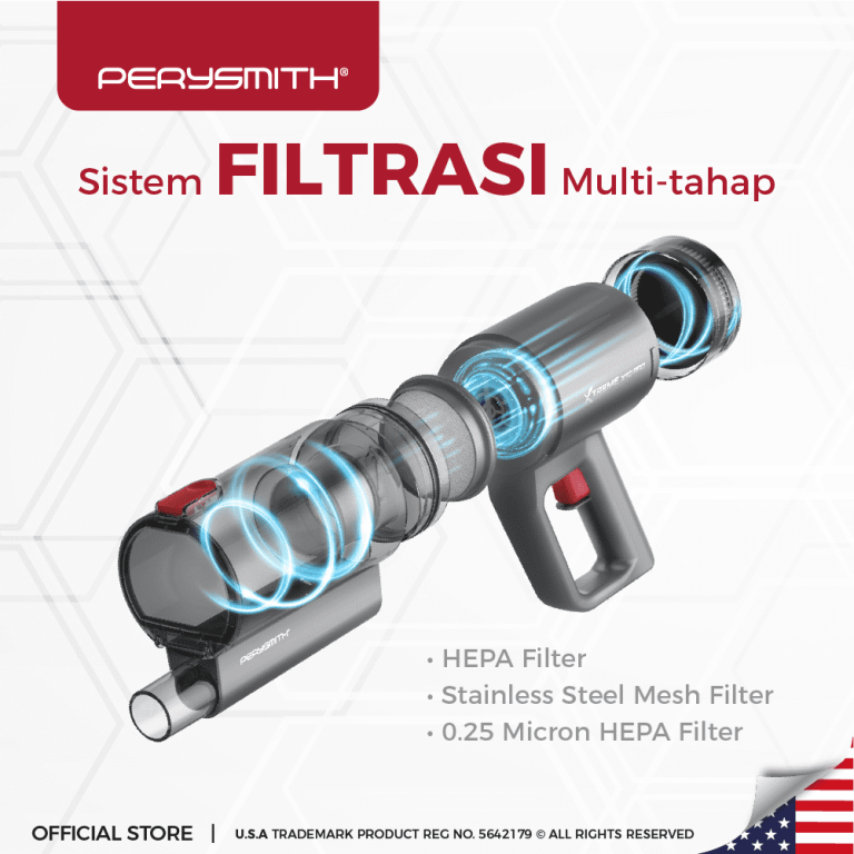 PerySmith X10 Pro Handheld Vacum Cleaner Portable Tanpa Kabel Terbaik